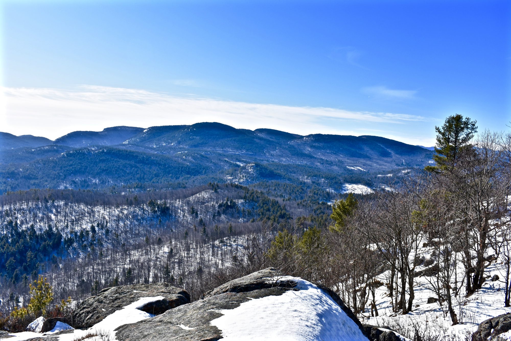 Monthly Winter Snowfall Averages by Adirondack Region